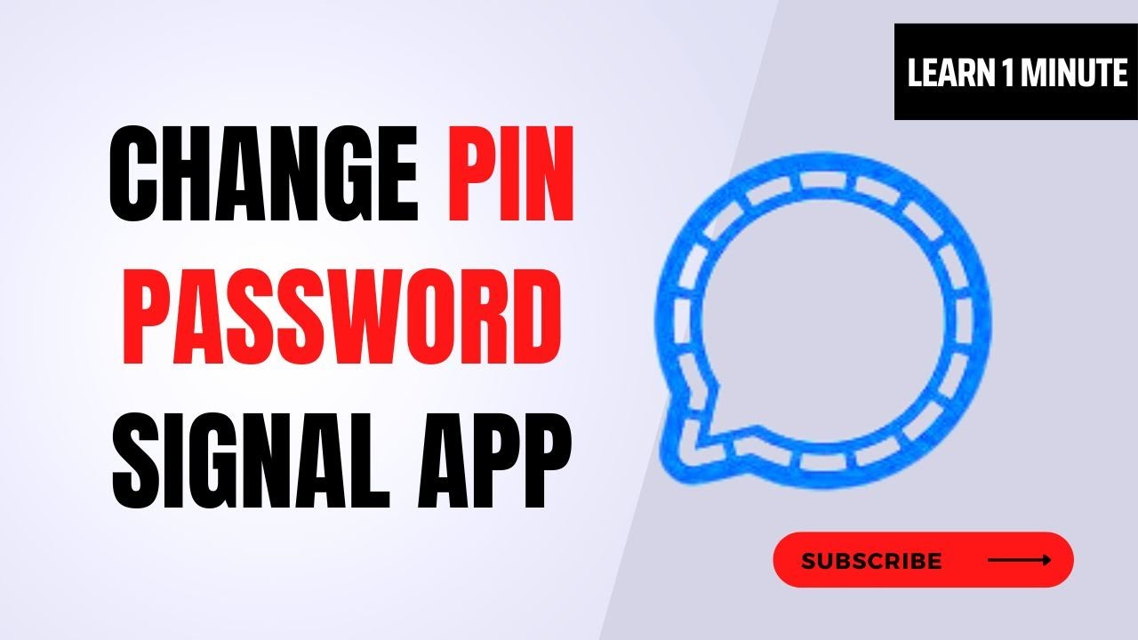How to Change Pin in Signal App | how to change signal pin on mobile ...