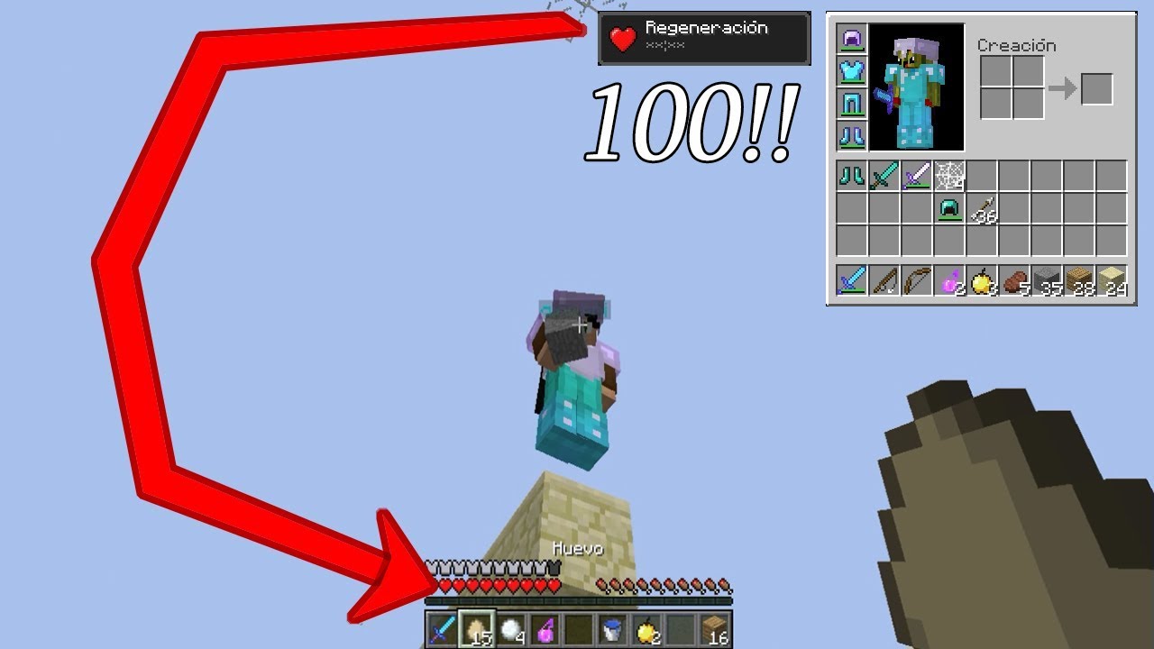 👉 SKYWARS ¡JUGANDO CON REGENERACIÓN 100!! - Minecraft - YouTube