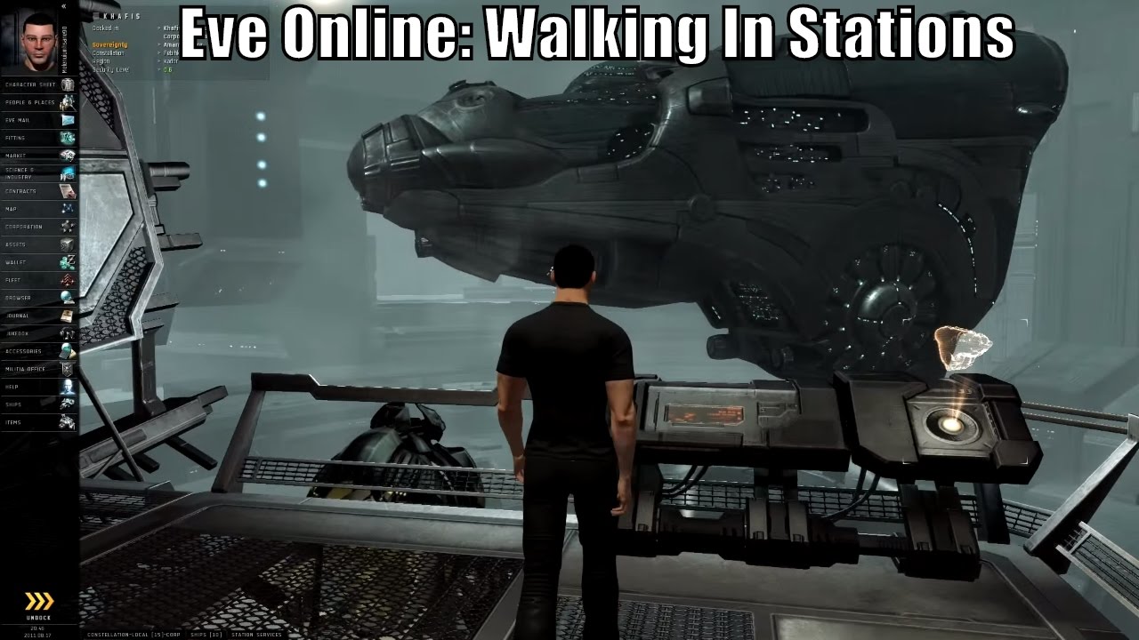 Eve Online Walking in Stations Demo - YouTube