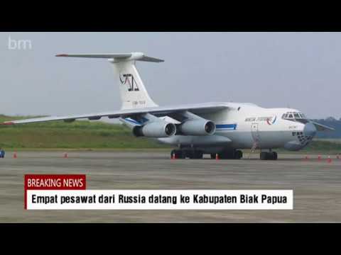 AUSTRALIA KETAR KETIR  PESAWAT  TEMPUR RUSIA SINGGAH DI BIAK
