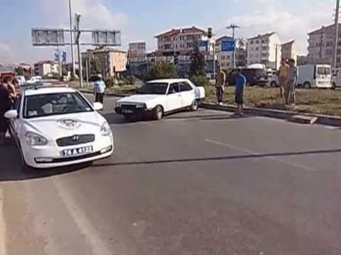 Kaza ucuz atlatıldı