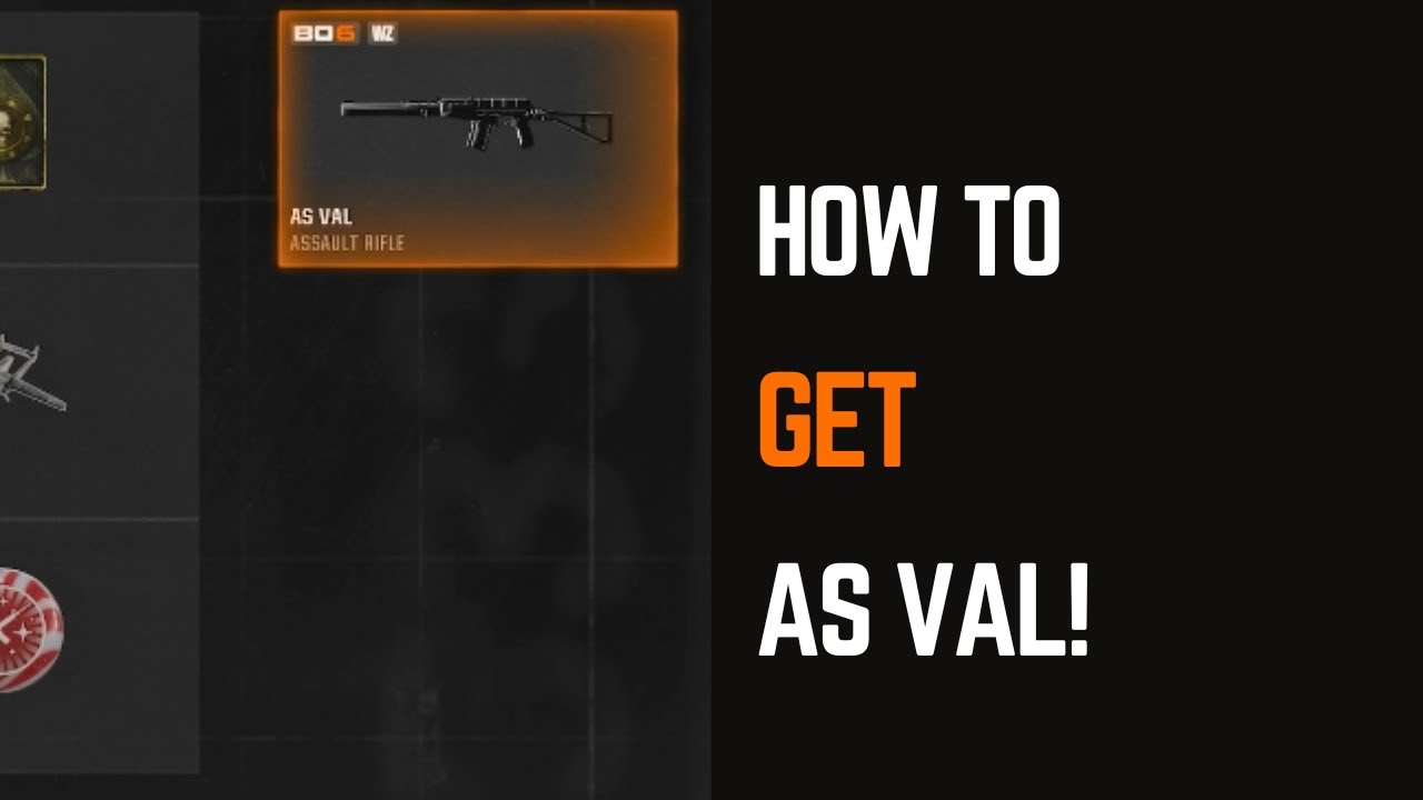 Get the AS VAL in BO6 Fast — Unlock Guide - YouTube