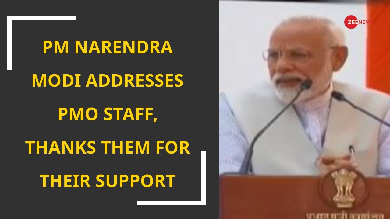 PM Narendra Modi addresses PMO staff - YouTube