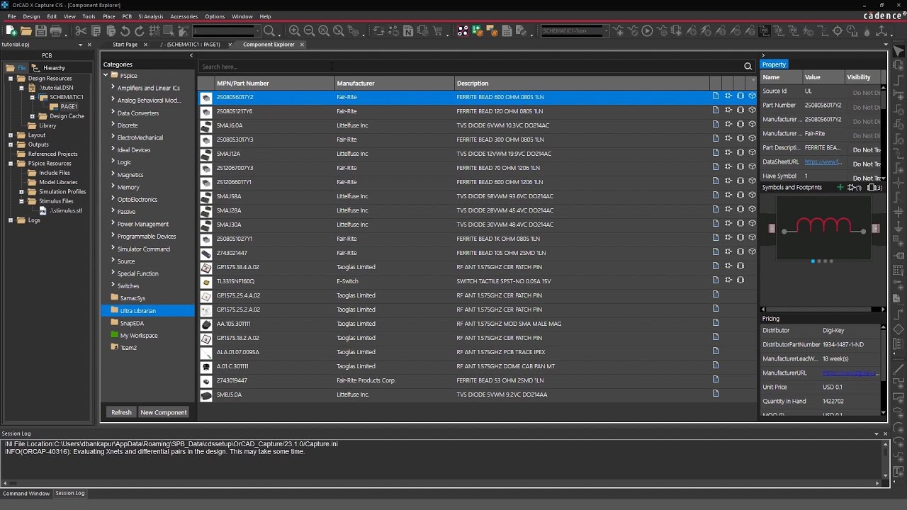 OrCAD X - Cloud-enabled Circuit Design for Component Management and ...