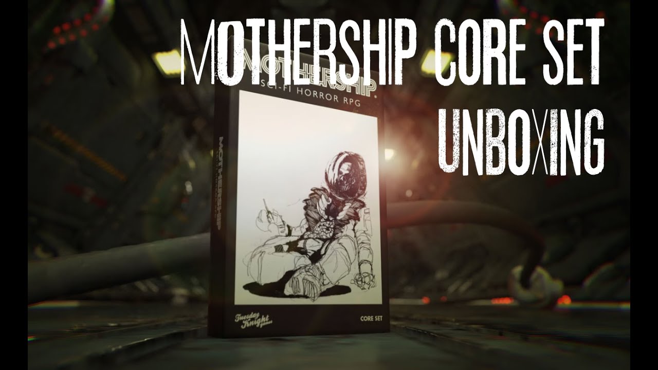 Mothership 1e Core Set (half) Unboxing. Also some thoughts on Mothership Solo Tools - YouTube