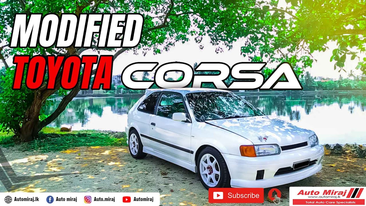 Modified Toyota Corsa Review - YouTube