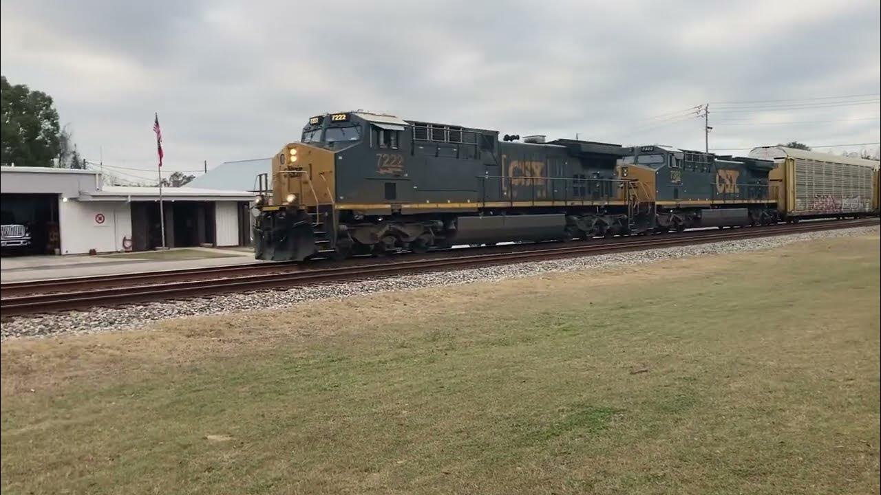 Nice pair of CM44s hauling I141 through Folkston 2/7/2025 - YouTube