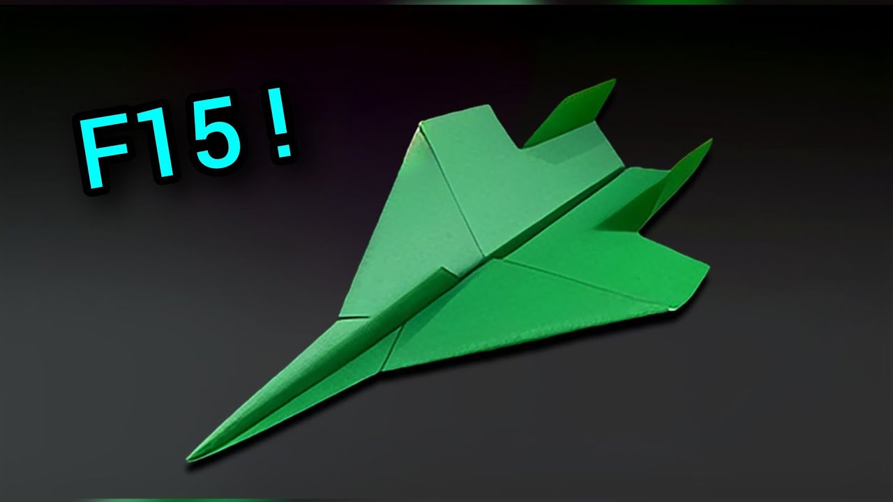 how to make a fighter jet paper airplane easy - YouTube