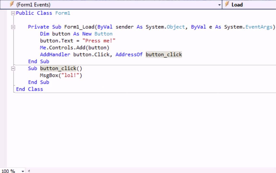 Visual Basic 2010/2008 : How to add controls to your form without the ...