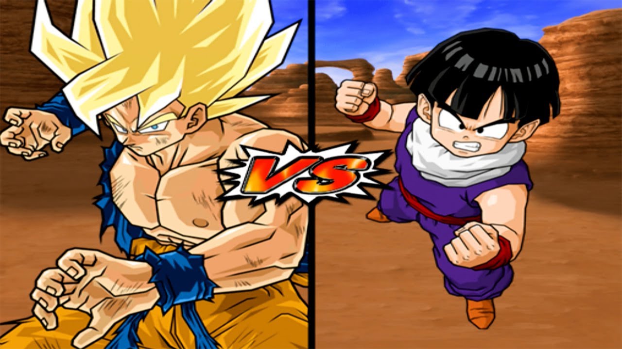 GOKU (MID) SUPER SAIYAN VS KID GOHAN | DRAGON BALL Z: BUDOKAI TENKAICHI ...
