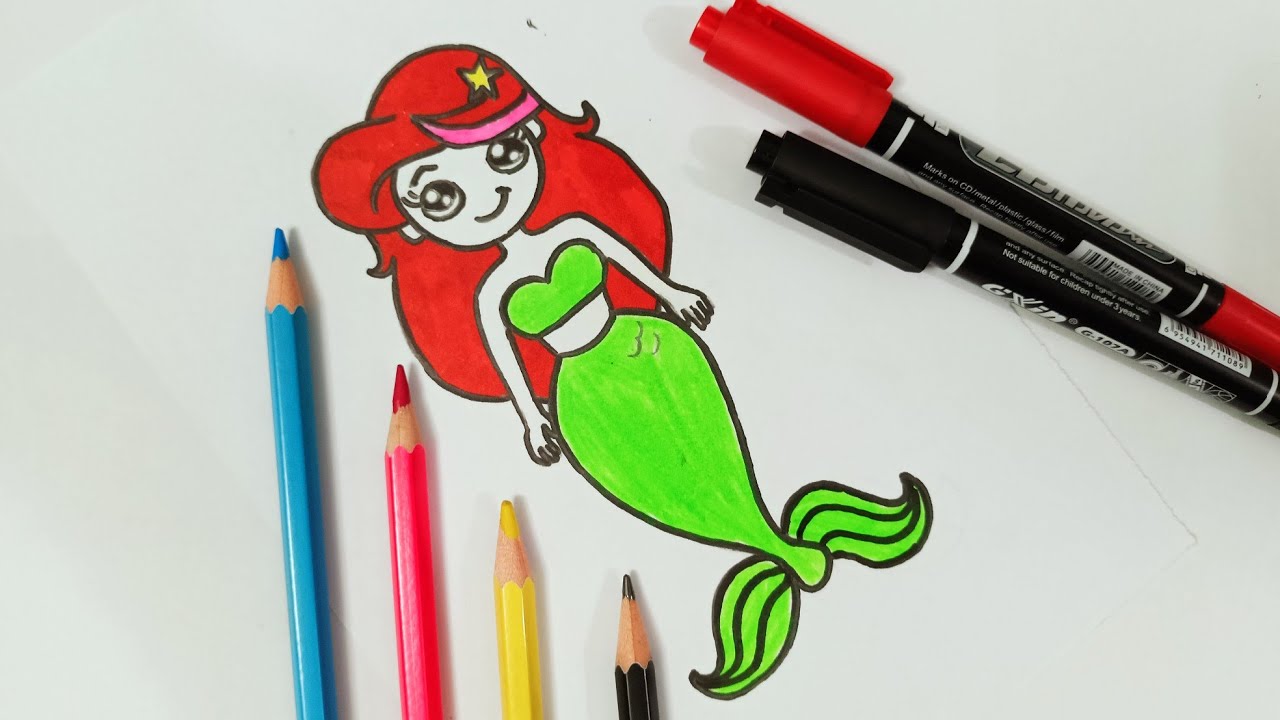how to draw mermaid #drawing #art #girldrawing #pencildrawing # ...