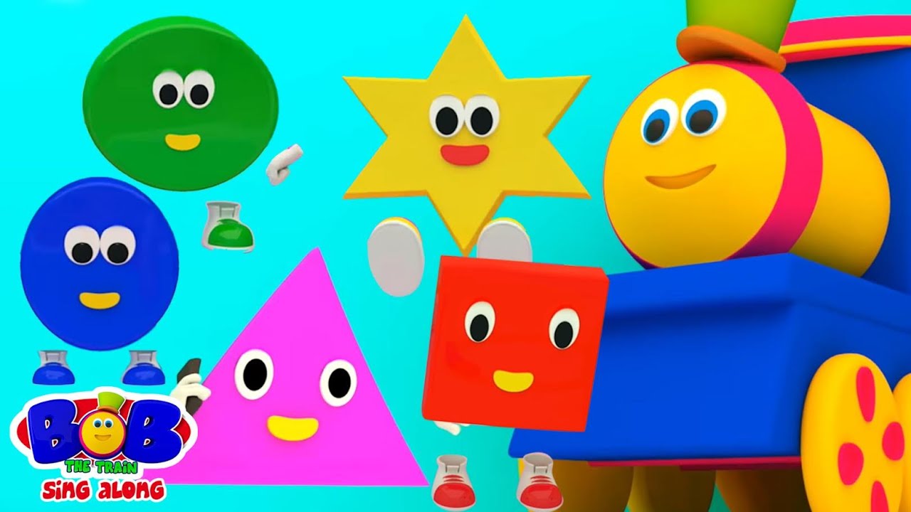 Five Little Shapes, Nursery Rhymes and Learning Videos for Kids - YouTube