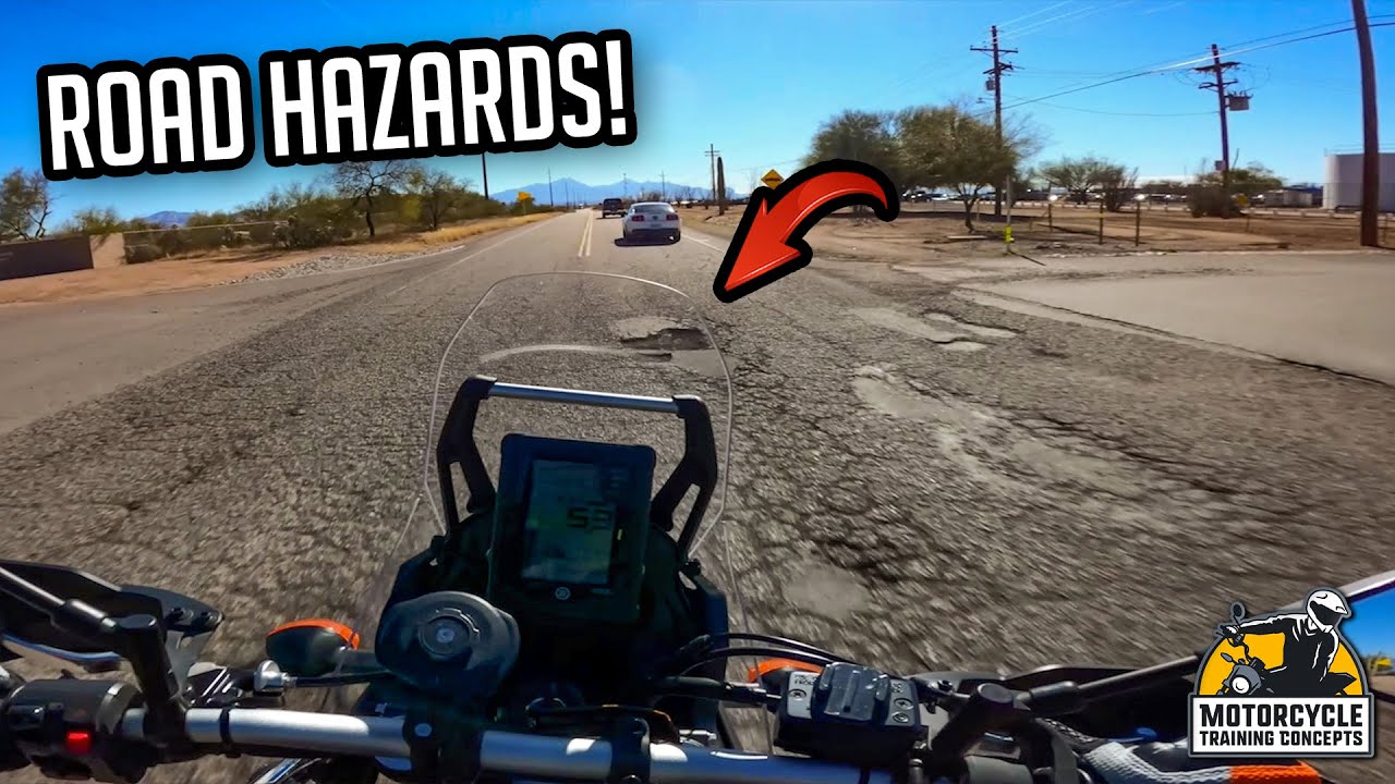 7 Common Road Hazards New Motorcycle Riders Will Encounter - YouTube
