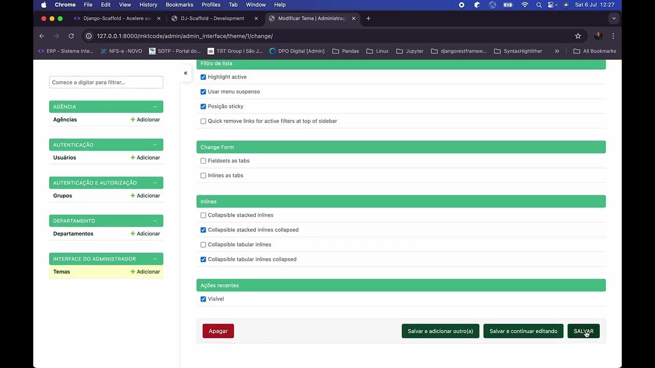 django scaffold - YouTube