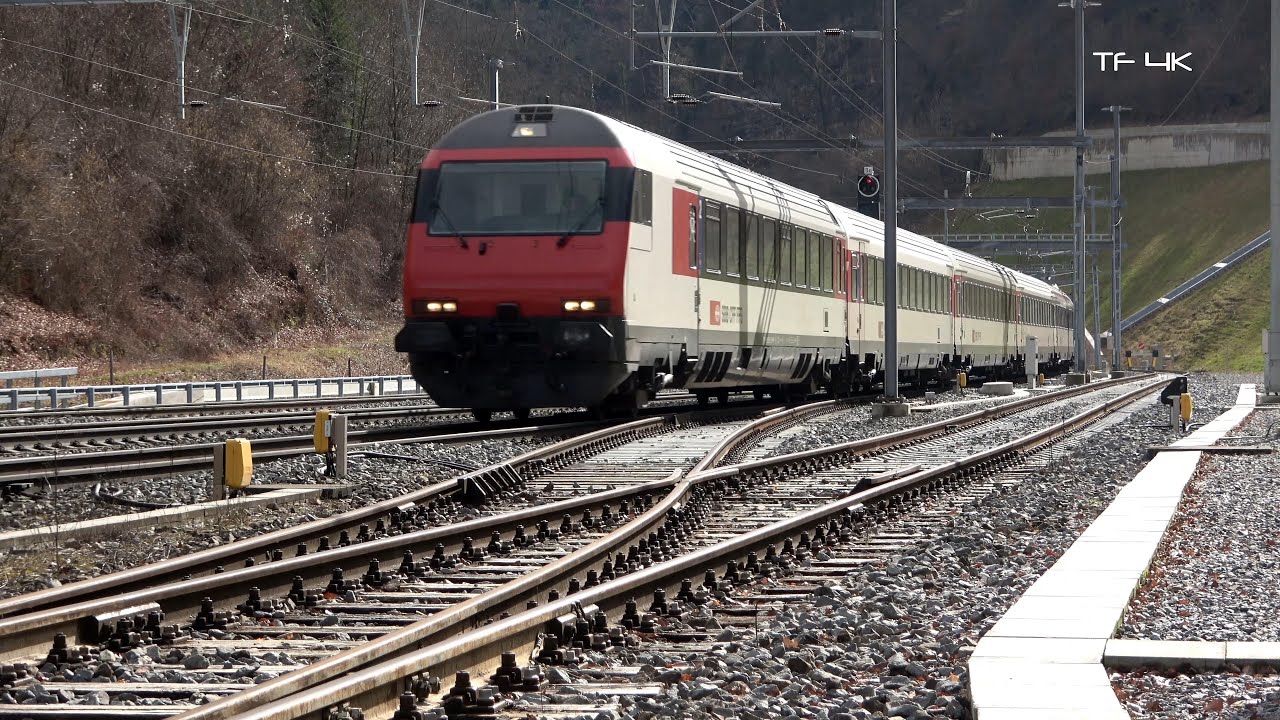 Züge in Effingen - SBB IR 36 - YouTube