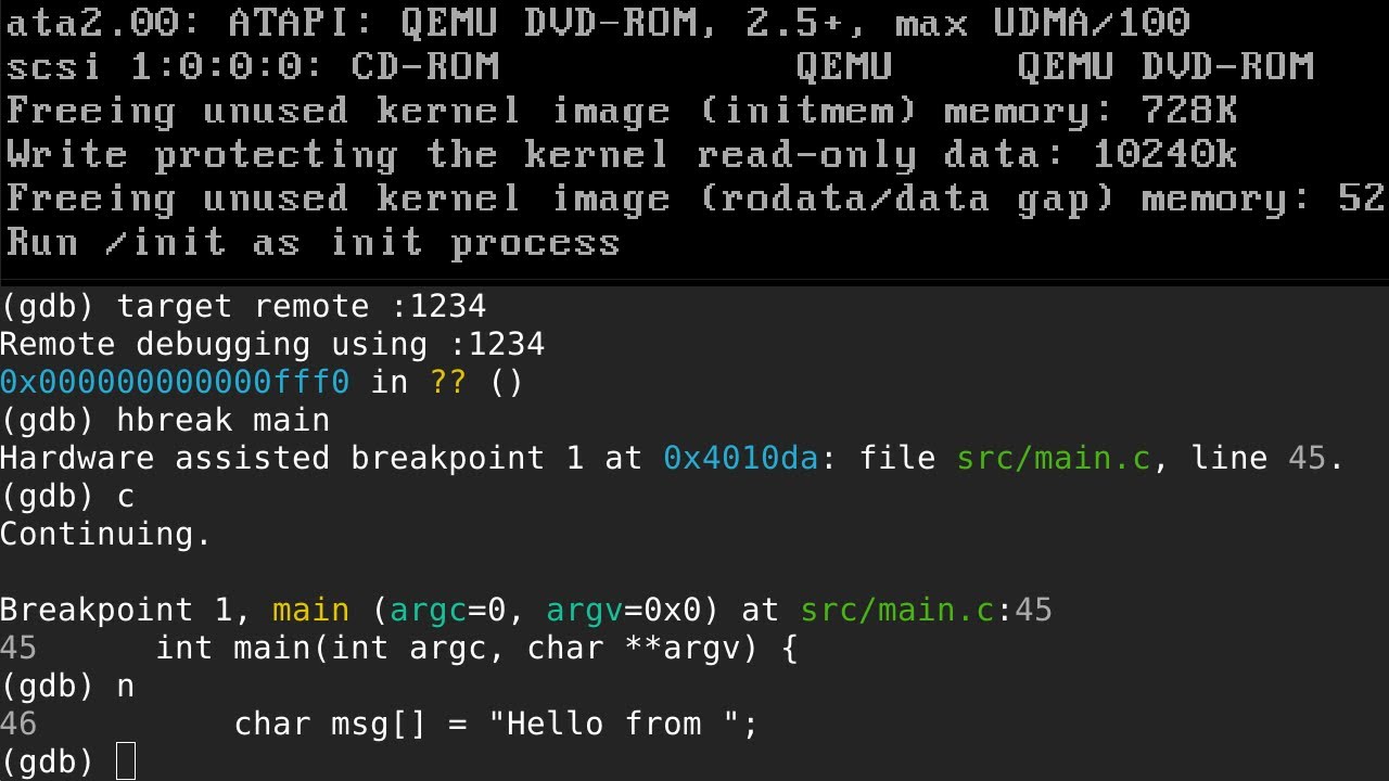 Building and debugging Linux virtual machines | assembly to snake #2 ...