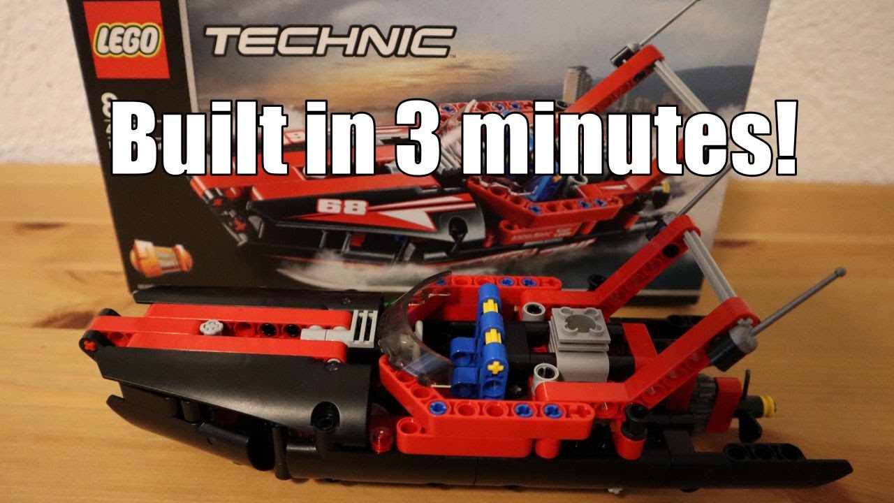 Building a Lego Power Boat in 174 Clicks - YouTube