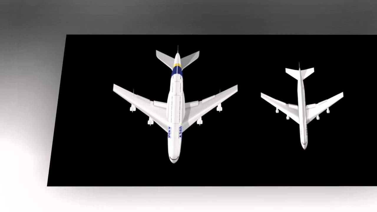 Airbus A380 vs Boeing 747 [HD] - YouTube