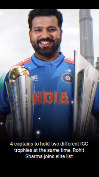4 captains to hold two different ICC trophies at the same time #cricket #cricketshorts # ...