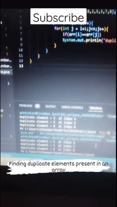 Program To Find Duplicate Elements Present In An Array 🔥🔥 In Java Array 🔥 Dsa 💕💕💕 Java 🔥