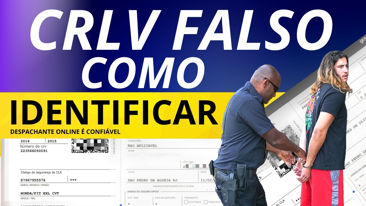 DOCUMENTOS DE VEÍCULOS FALSO - Como IDENTIFICAR crlv digital falso ...