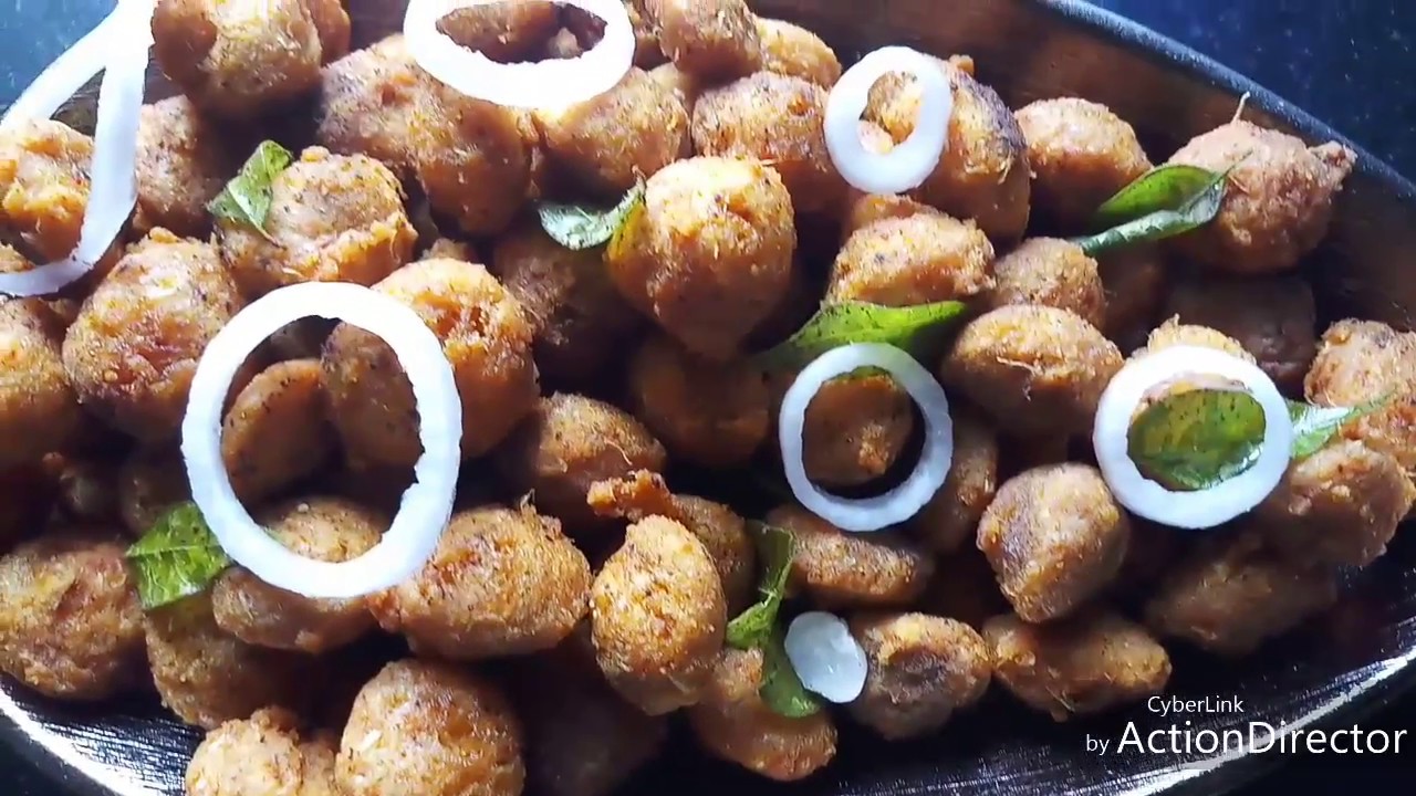 Crispy Soya Chips/Balls - Tasty Side dish & Teatime Snack ( Recipe ...