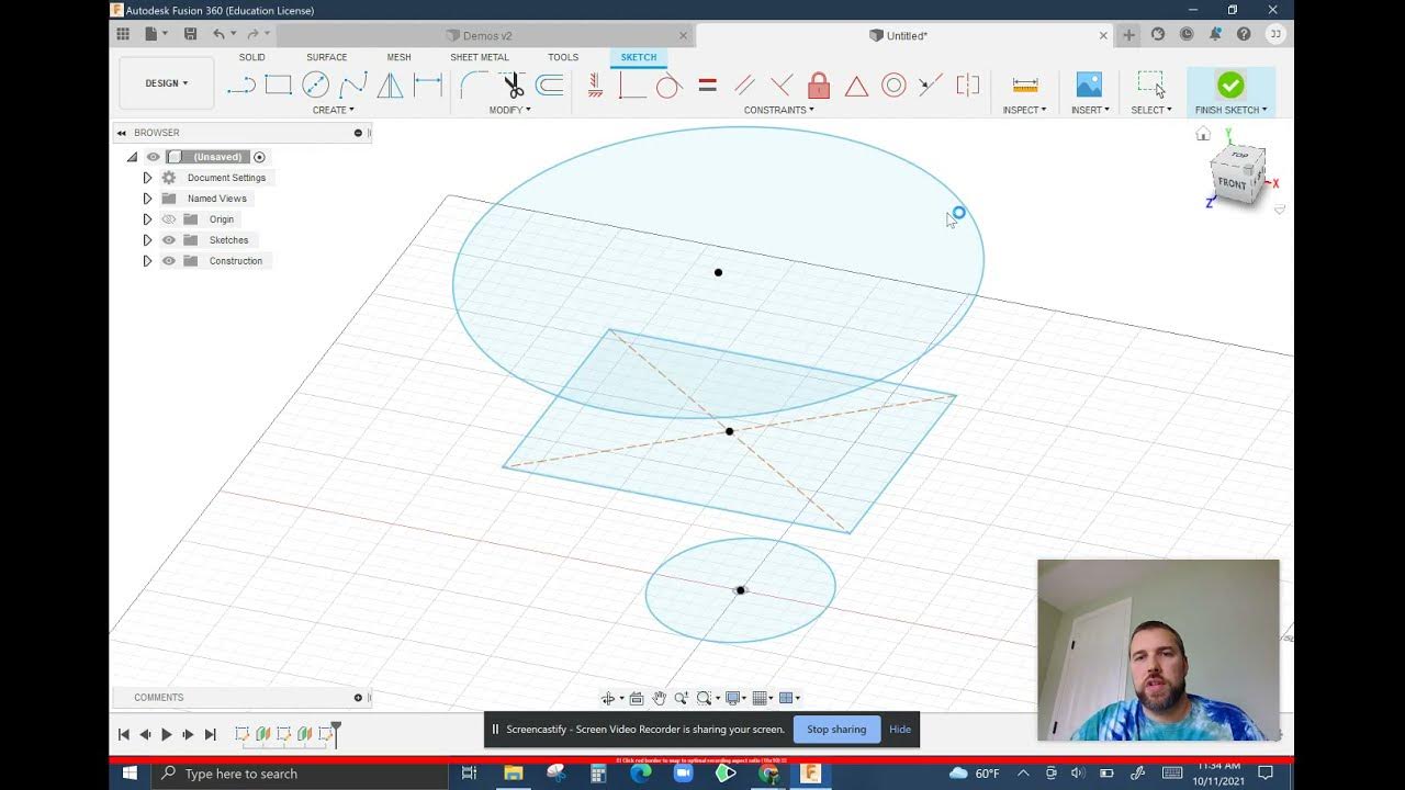 Fusion 360 - Loft, Shell, Offset Planes - YouTube