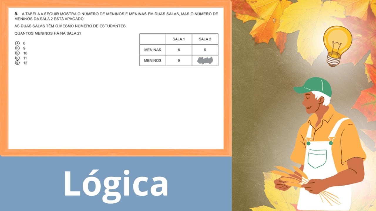 Questão Fácil de lógica matemática 4° e 5° ano - YouTube
