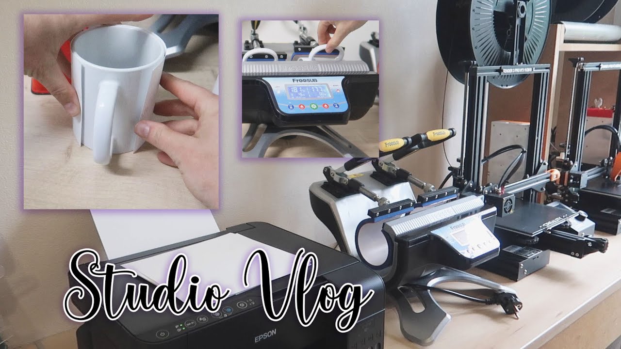 STUDIO VLOG #9 / SUBLIMATION SUR MUG - YouTube