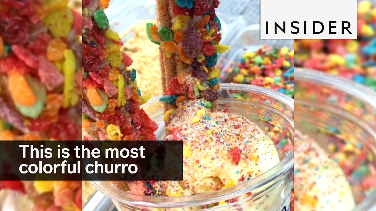 This is the world's most colorful churro - YouTube