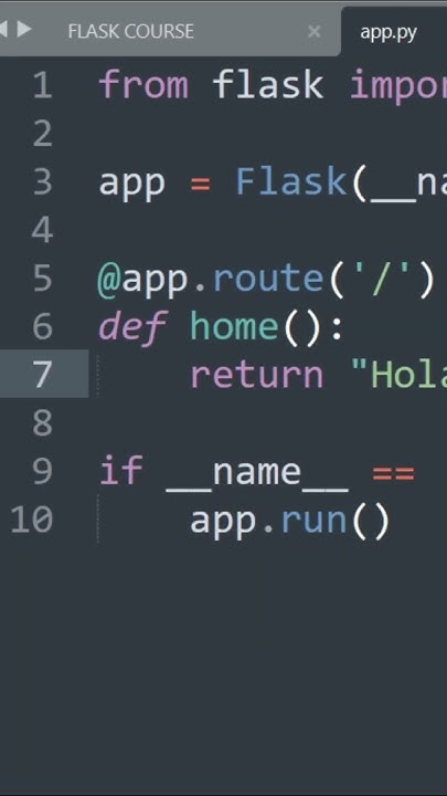 Primer programa en #flask #python - YouTube