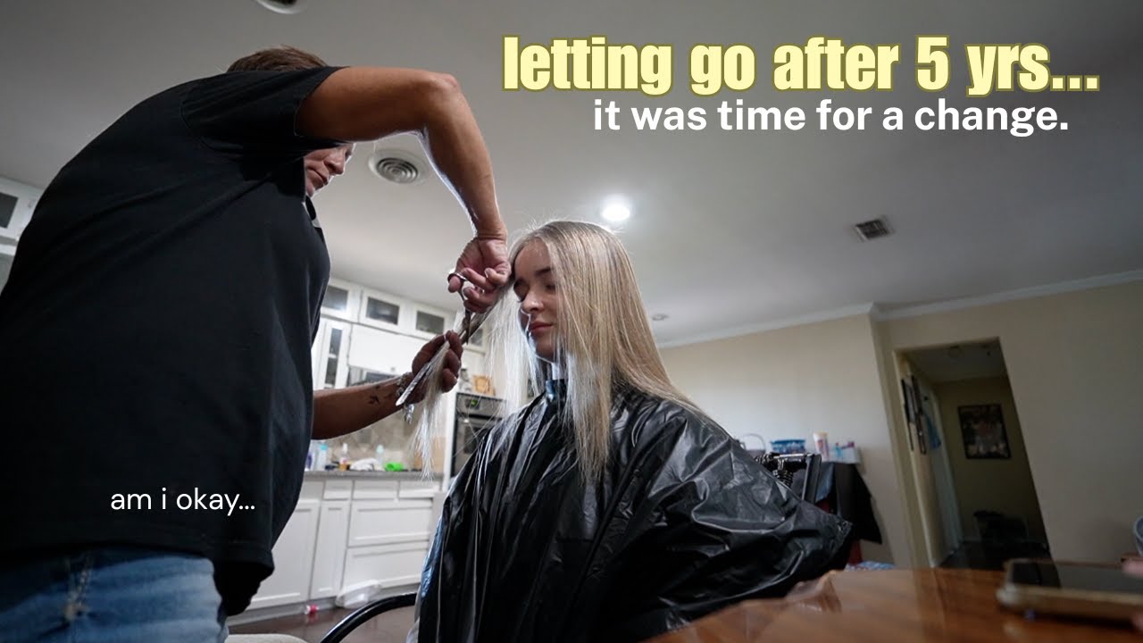 letting go of my hair... after 5 years. *HAIR CHOP* | SavWay - YouTube