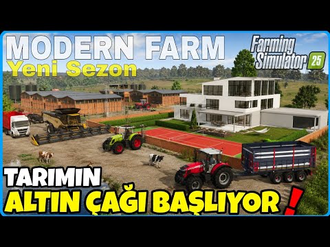 HER ÇİFTÇİNİN HAYALİ🔸️ULTRA LÜKS ÇİFTLİK VE DEVASA MAKİNELER🔸️İŞTE YENİ SEZON MODERN FARM🔸️FS25