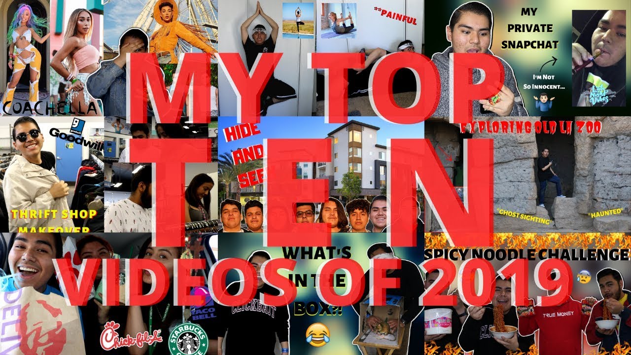 MY TOP TEN VIDEOS OF 2019!!! - YouTube