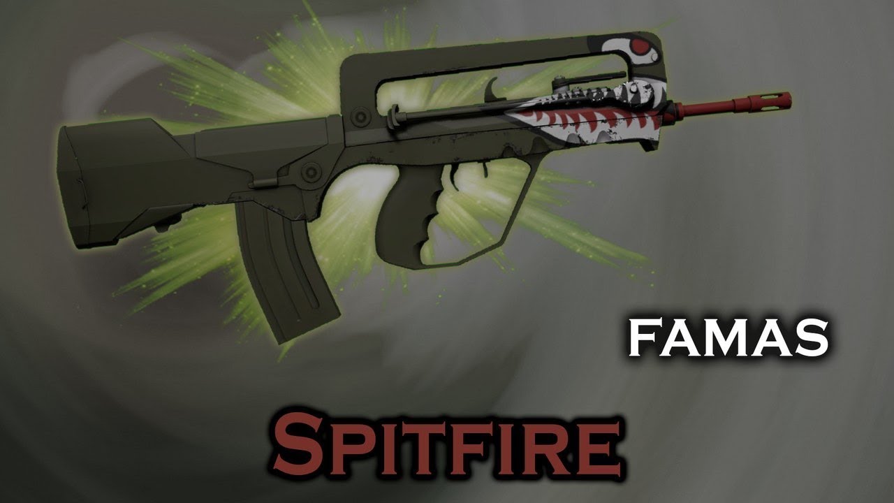 How to make Famas from CS:GO skin Spitfire - YouTube