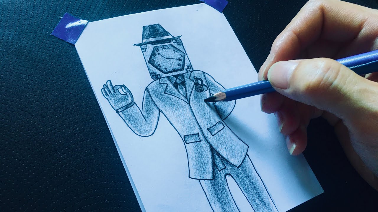 How to draw elite clock man | skibidi toilet multiverse 013 |วาดรูป ...
