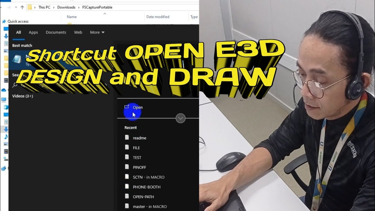 shortcut untuk membuka aplikasi E3D secara cepat - YouTube