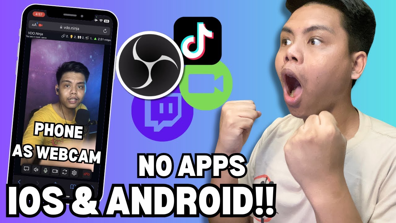 Use Your Phone as a Webcam for OBS | [VDO.Ninja Guide] IOS & ANDROID ...
