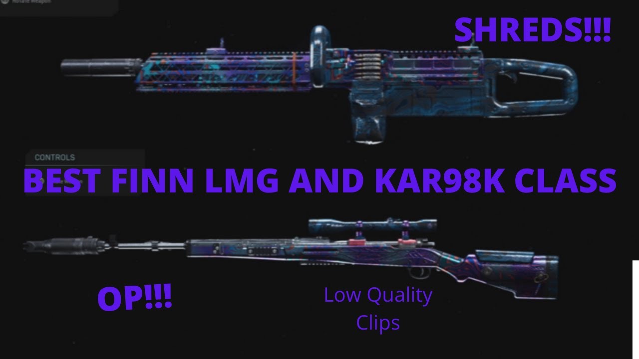 *NEW* BEST FINN LMG AND KAR98K CLASS FOR WARZONE SEASON 6 - YouTube
