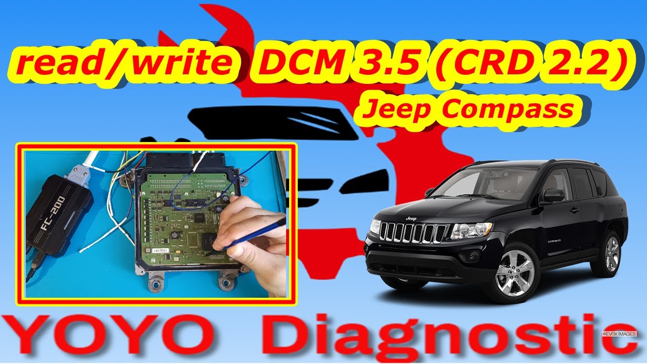 FC200 read/write boot mode Delphi ecu DCM3.5 (CRD2.2).Jeep Compass 2.2 ...