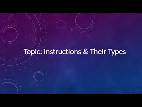Instructions and their types || Computer Science || Class 11 || Unit 3 || Central Processing ...