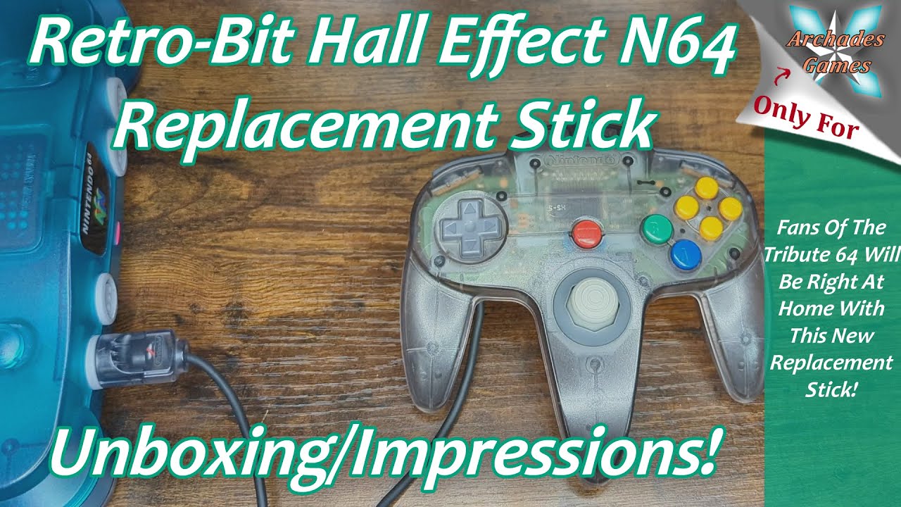 Retro-Bit Hall Effect Replacement N64 Stick Unboxing/Install ...