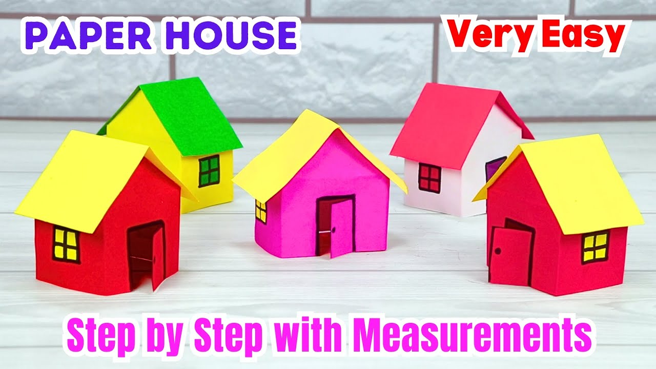 How to Make a Paper House Easy | Step by Step Tutorials with ...