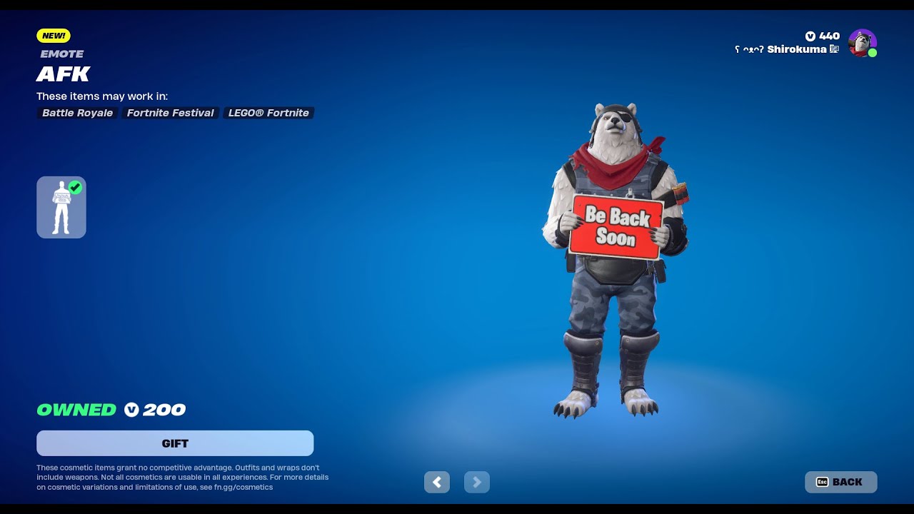 New AFK Emote - Fortnite Emotes (Mar. 13, 2024) - YouTube