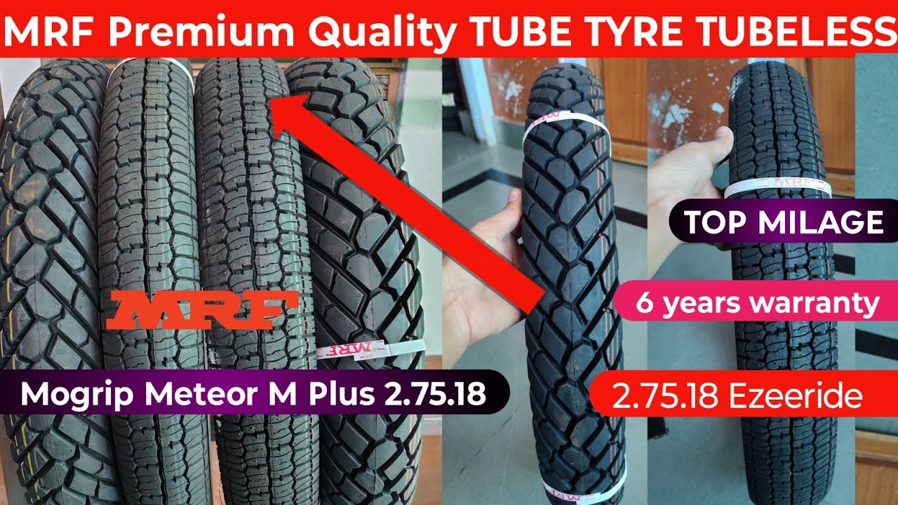 MRF MOGRIP METEOR M REVIEW ll MRF Ezeeride Tyre Review MRF Mogrip ...