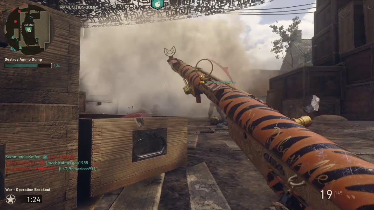 Call of Duty®: WWII 2018 11 kills planting bomb and push - YouTube