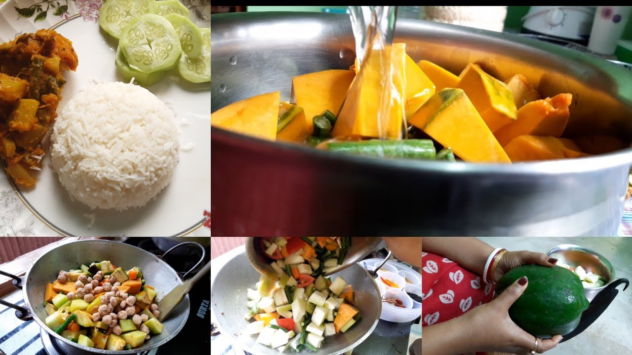 Niramish tarkari recipe !! Mix vegetables !! - YouTube