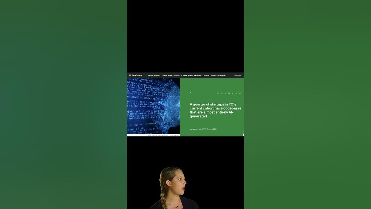 Programming A quarter of startups in YC’s current cohort have codebases that are almost entirely ...