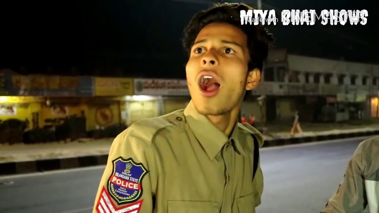Adwanss Potte with POLICE MAN (MIYA BHAI SHOWS ) - YouTube