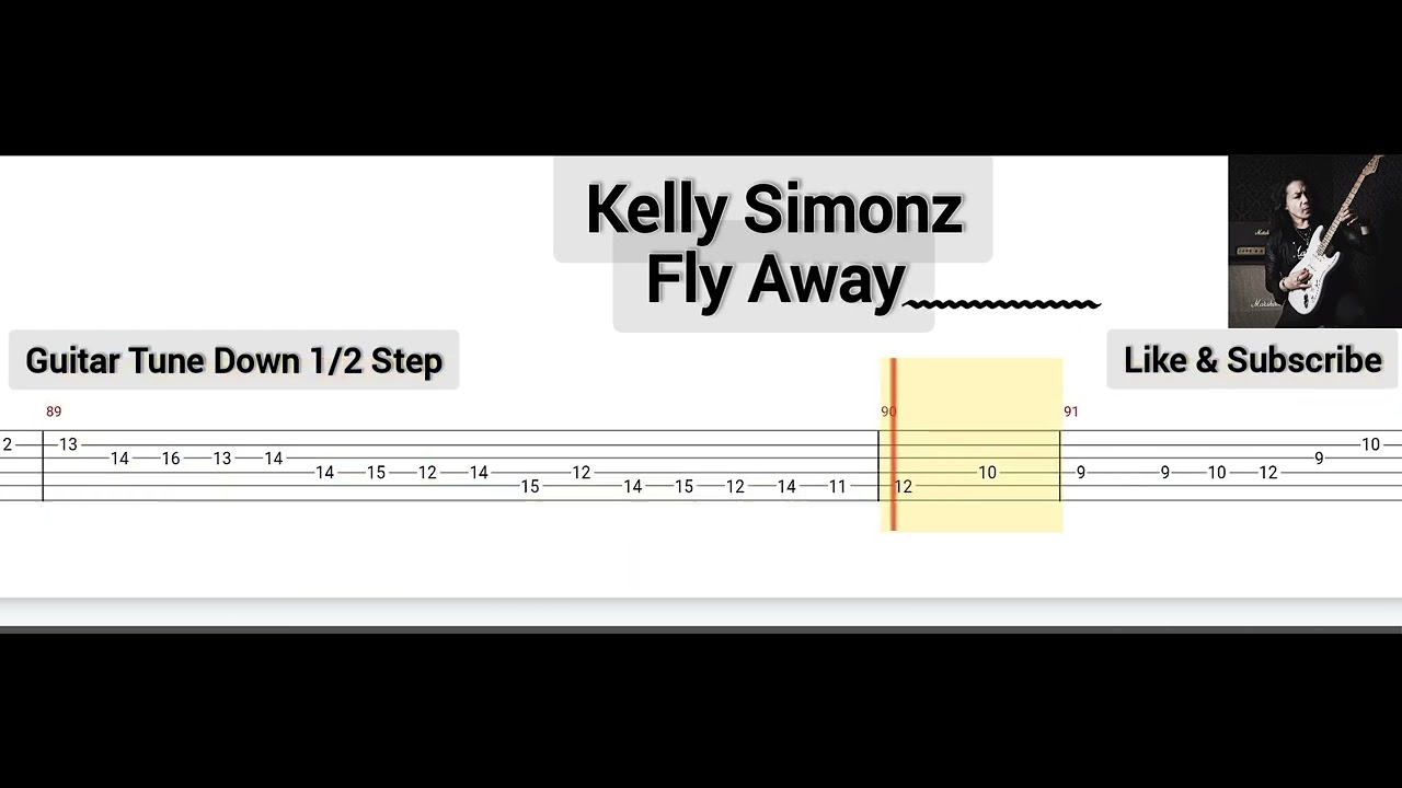 Kelly Simonz - Fly Away ( Tab Guitar ) - YouTube
